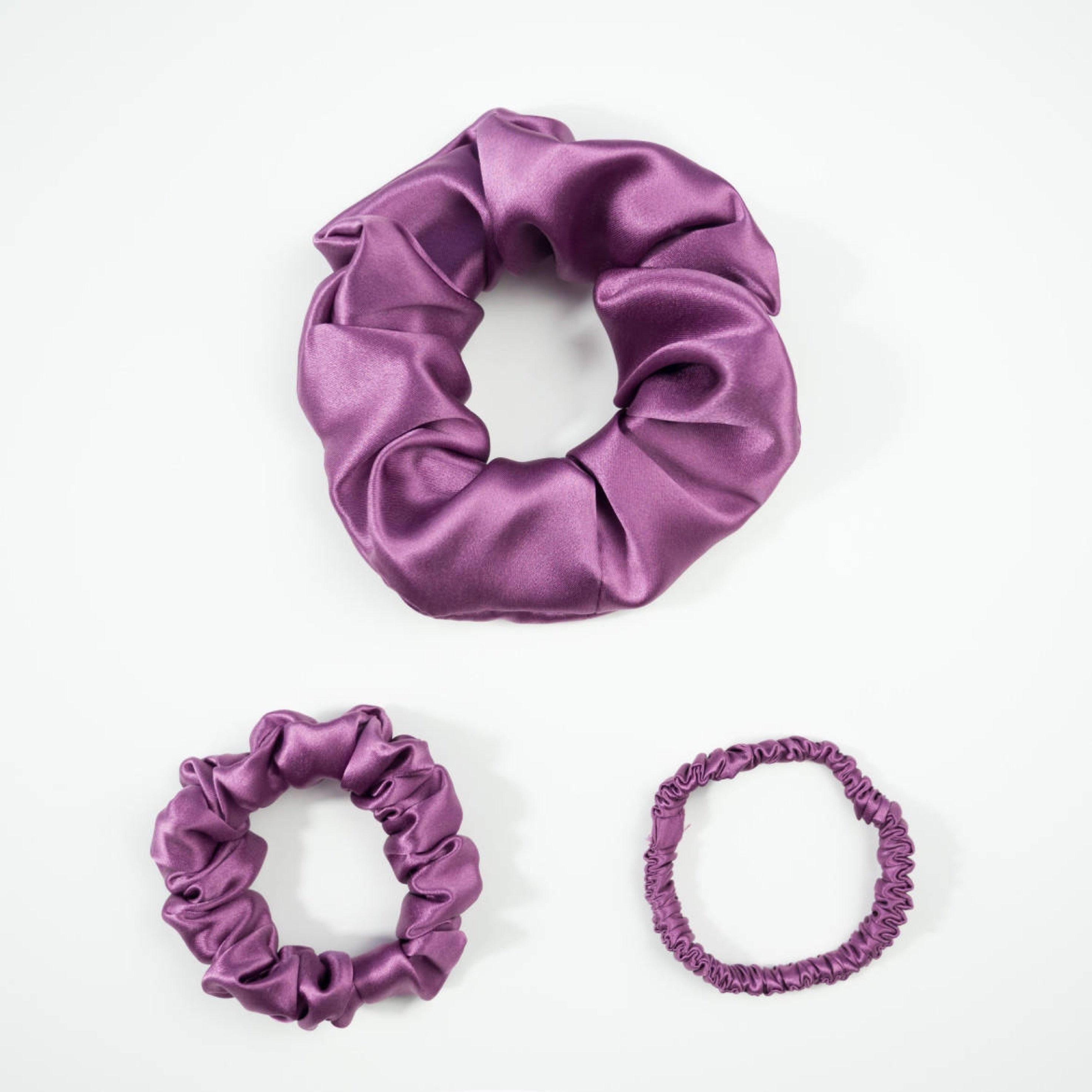 Set of Scrunchies in 3 sizes – The Cheshire Silk Company